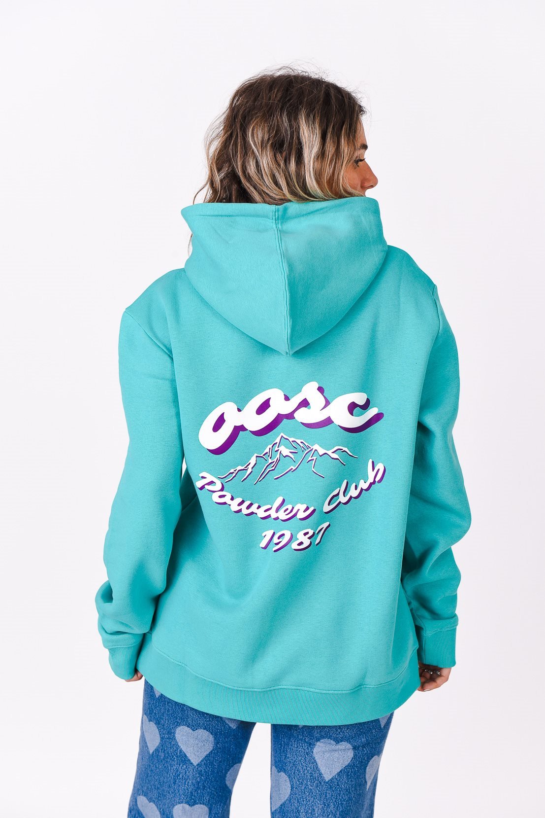 Powder Club Hoodie - Aqua – OOSC Clothing