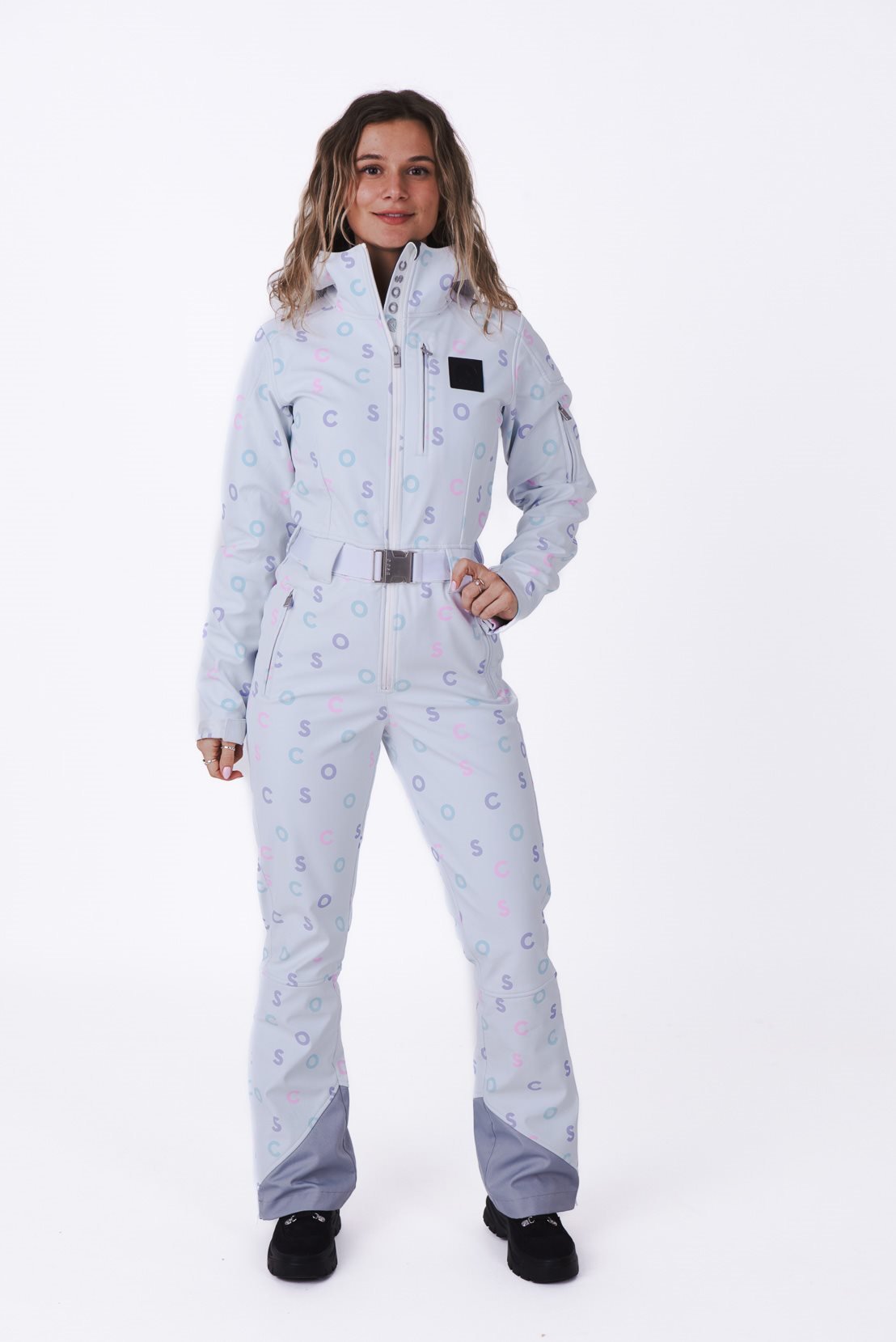 Chic Ski Suit - White OOSC Print – OOSC Clothing