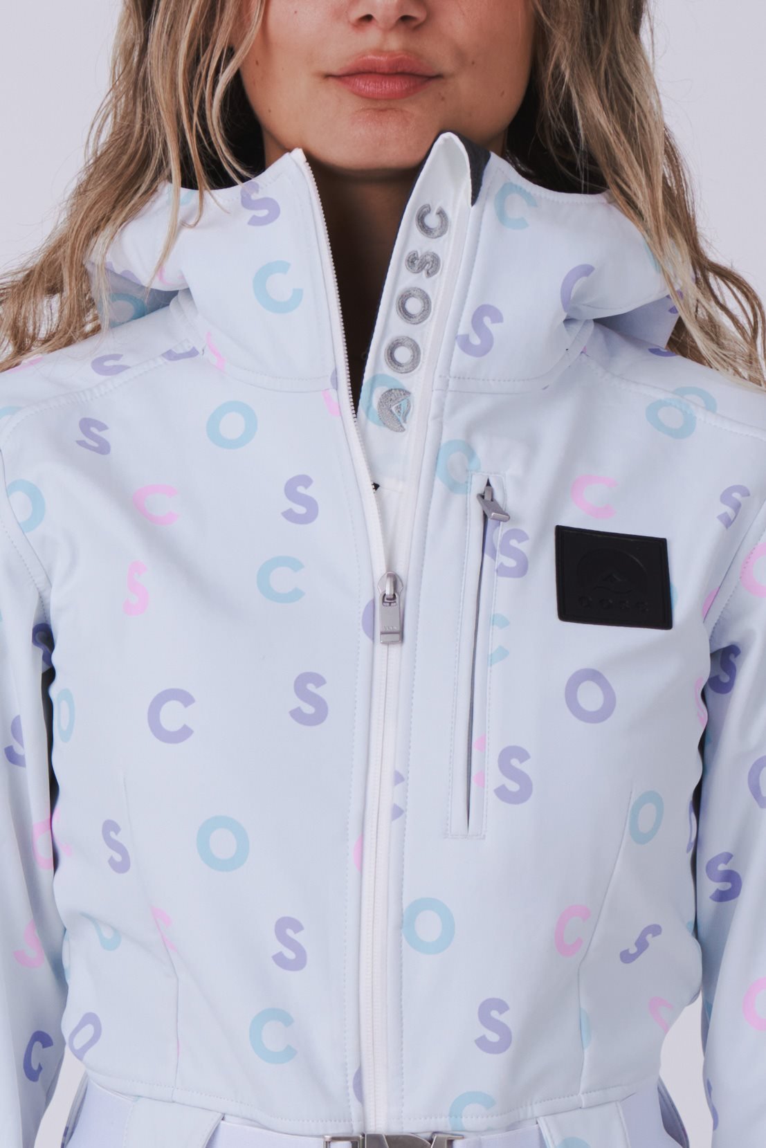 Chic Ski Suit - White OOSC Print – OOSC Clothing