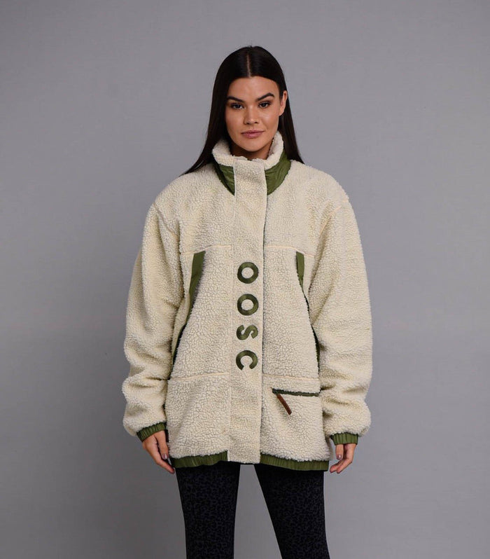 Cream Sherpa Fleece | Women's - OOSC Clothing