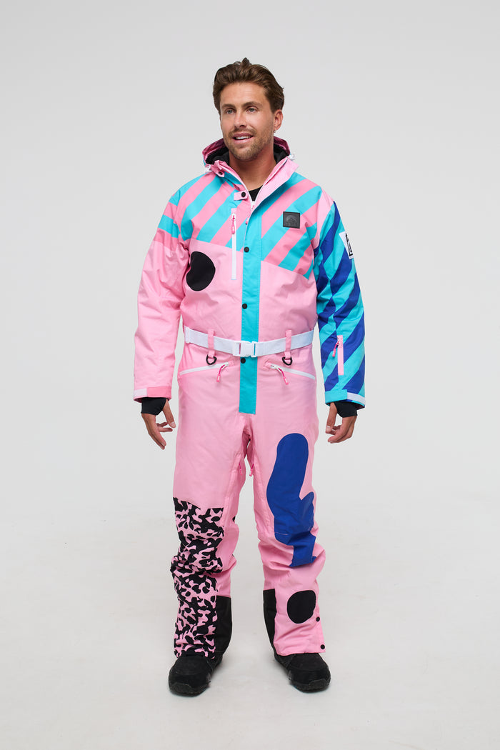 Penfold In Pink Men's Ski Suit | Multi-Coloured -OOSC Clothing
