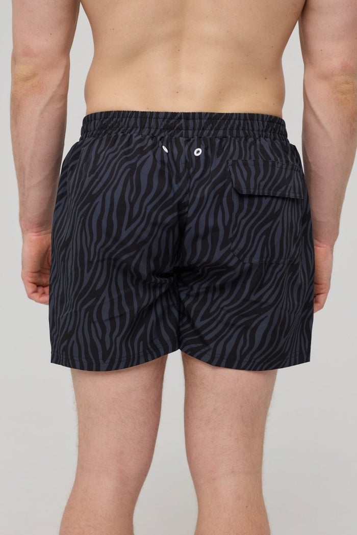 Mens Black Tiger Print Swim Shorts – OOSC Clothing