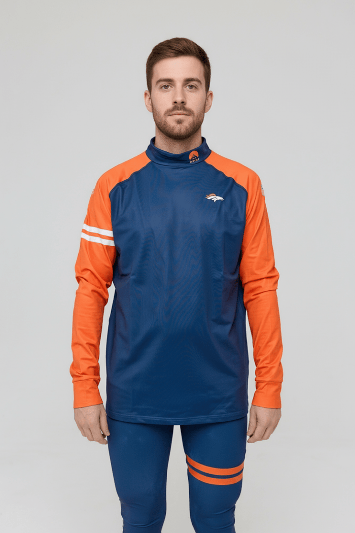 Men's Denver Broncos Baselayer Top | Ski Thermals - OOSC Clothing