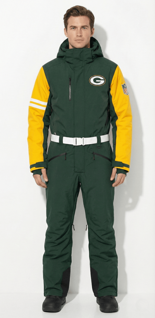 Green Bay Packers Ski Suit | Snow Suit - OOSC Clothing