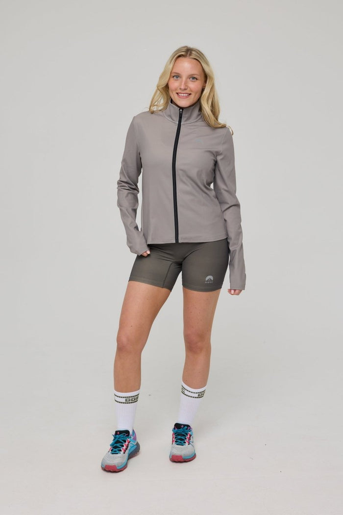 Womens Cropped Zip Jacket | Khaki Green - OOSC Clothing