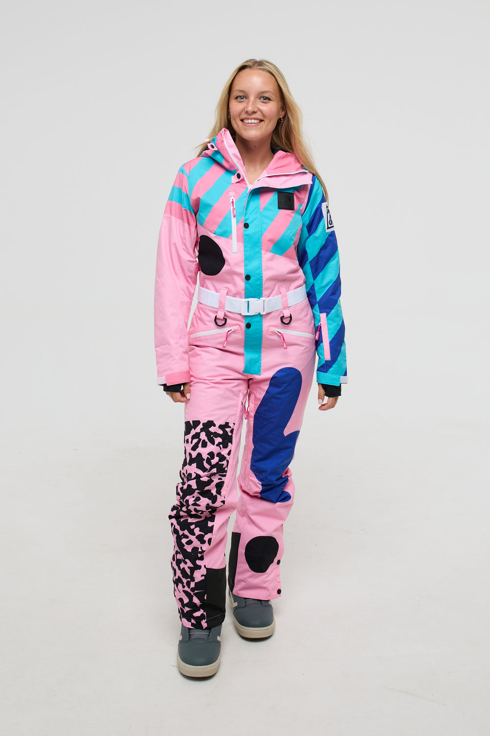 Penfold in Pink Women's Ski Suit | Multi-Colored Retro OOSC CLOTHING ...