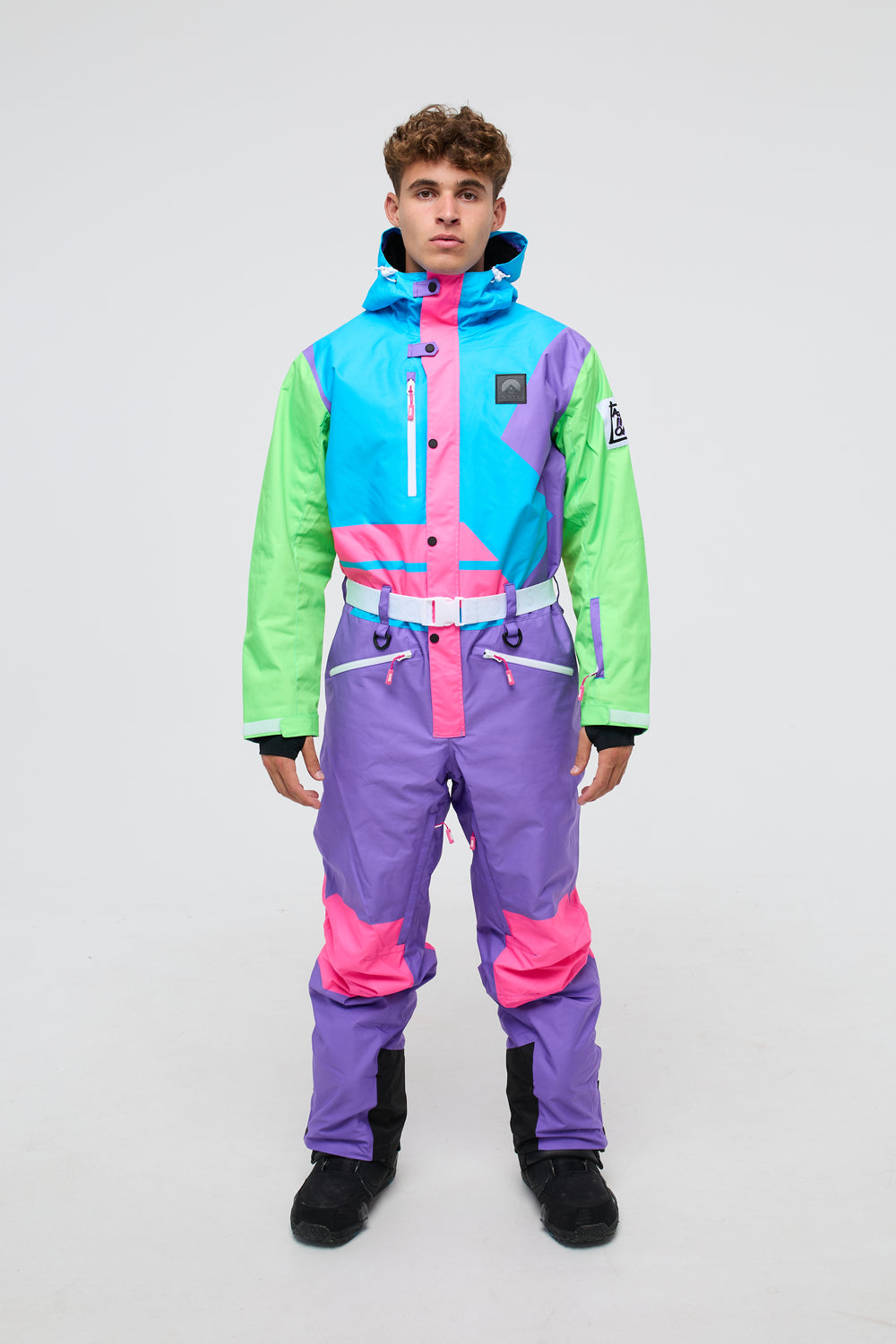 Powder Hound Neon Ski Suit | Retro Snow Suit (Men's) - OOSC Clothing