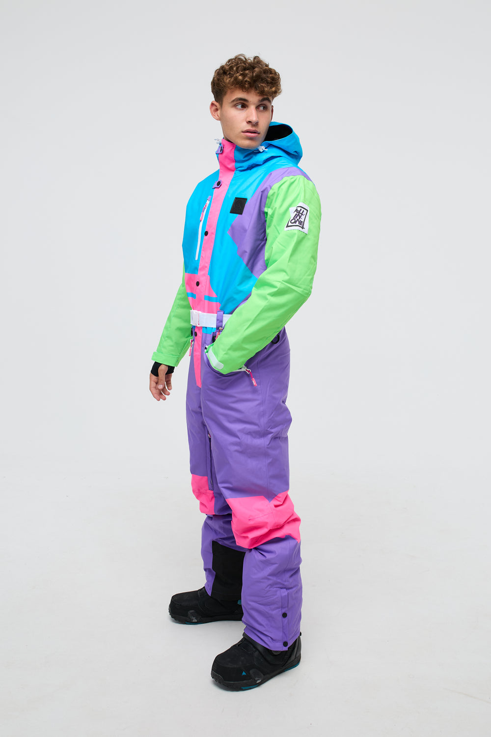Powder Hound Neon Ski Suit | Retro Snow Suit (Men's) - OOSC Clothing