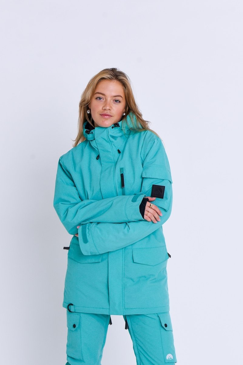 Yeh Girl Ski & Snowboard Jacket - Aqua – OOSC Clothing